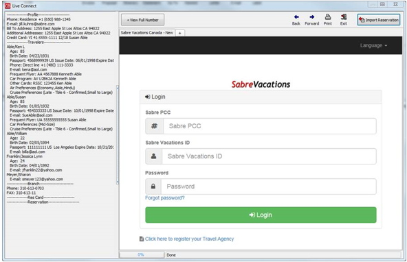 Sabre Vacations Canada – Tres Technologies