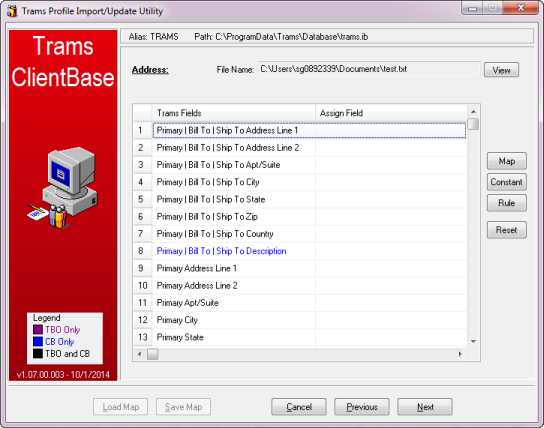 Importing Customer Profiles via ASCII (.txt) Files